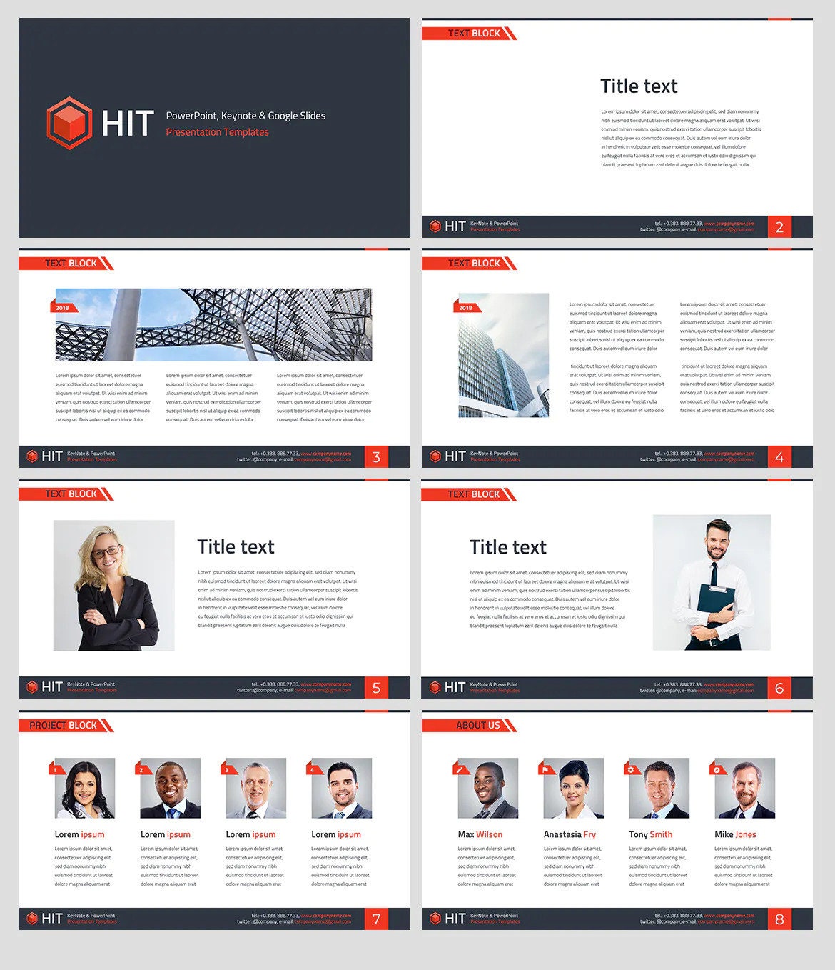 HIT - Professional Powerpoint Template - Etsy