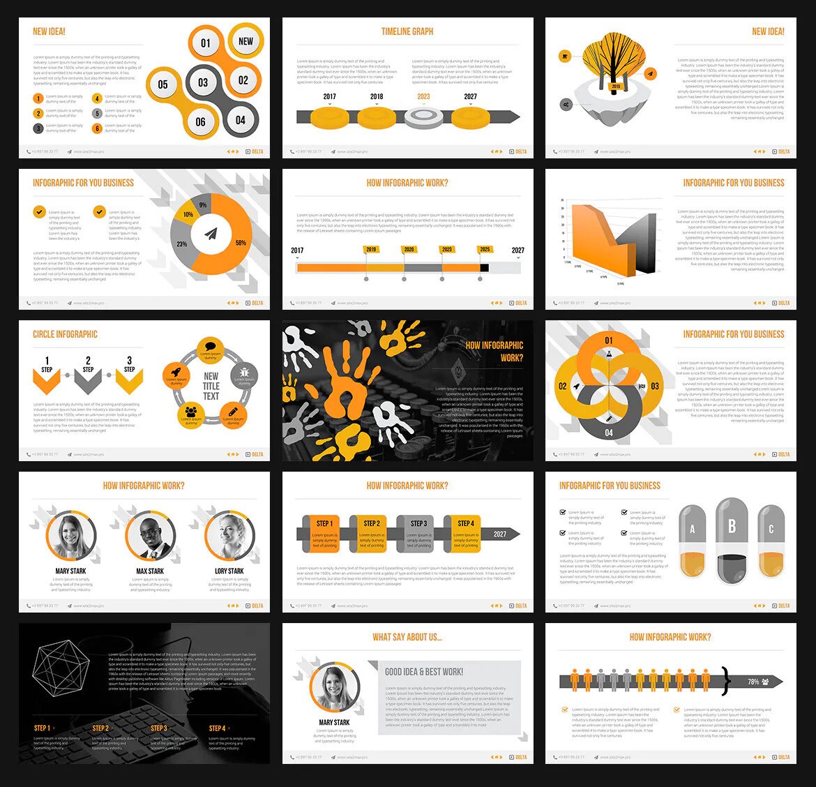 Delta Powerpoint Template - Etsy