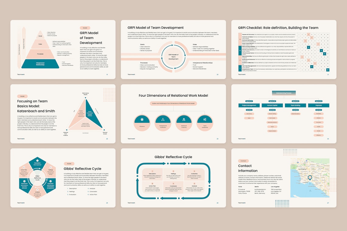 Teamwork Models for Powerpoint - Etsy