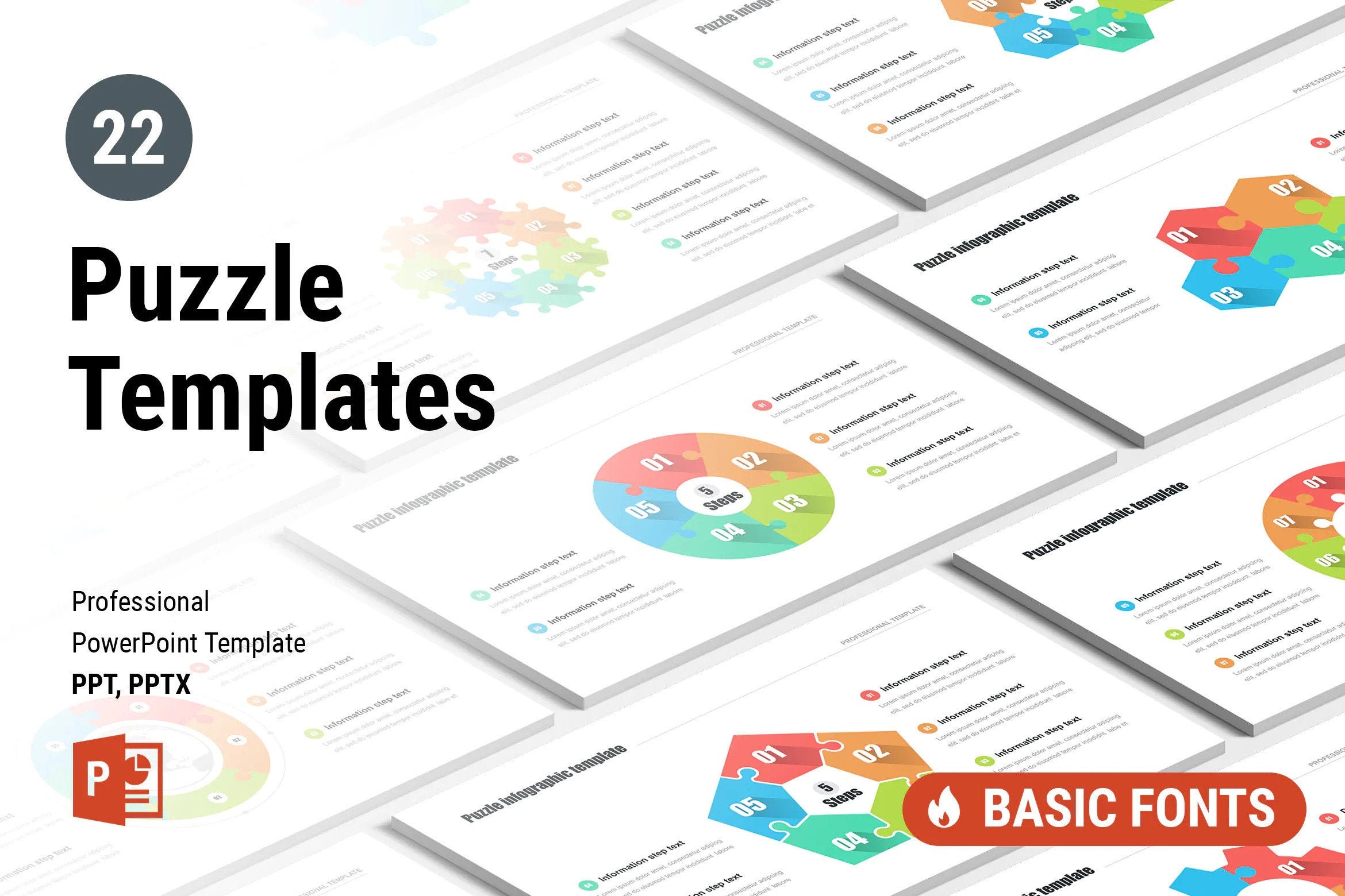 Puzzle Templates for Powerpoint - Etsy