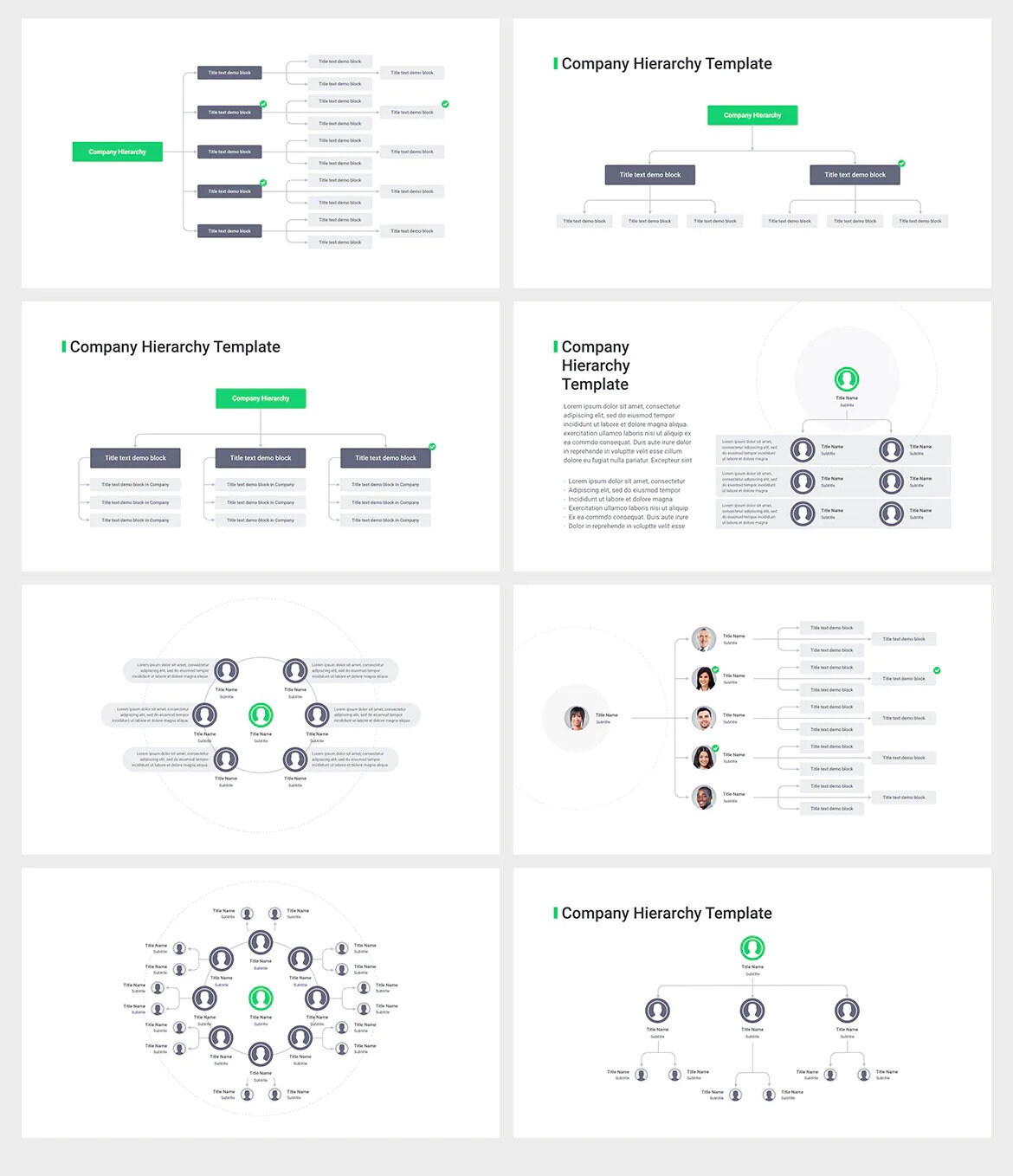 Company Hierarchy Powerpoint Template - Etsy