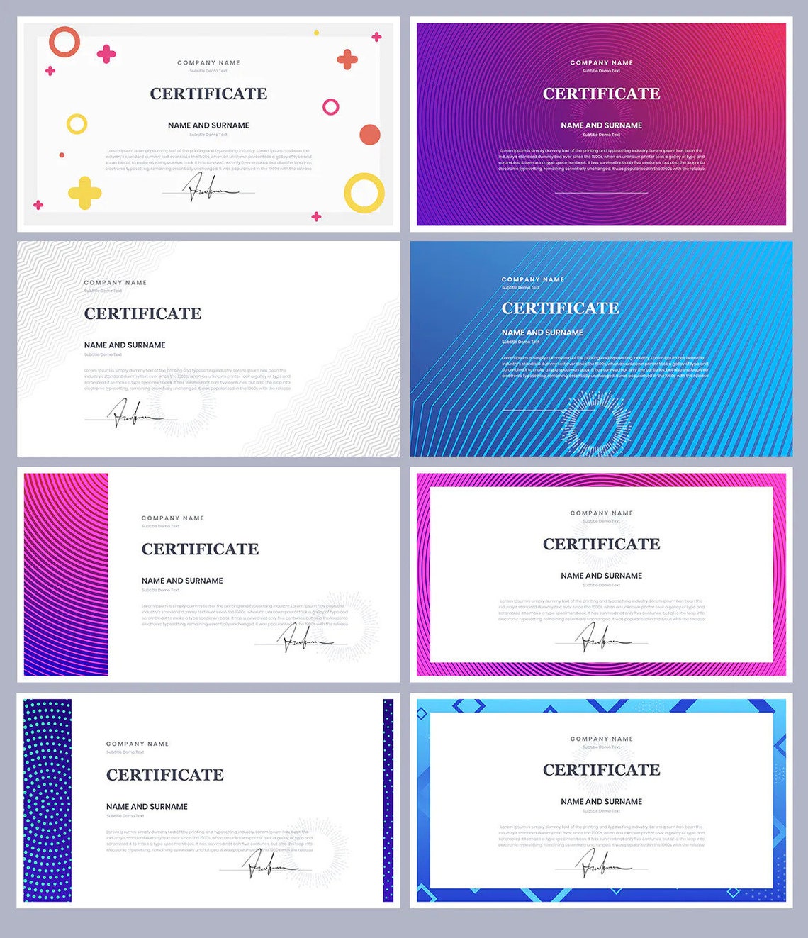 Certificate & Diploma Powerpoint Templates - Etsy