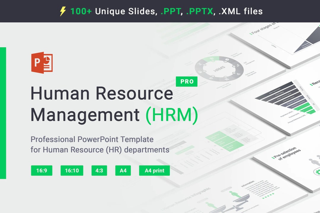 Human Resource HRM Powerpoint Template - Etsy