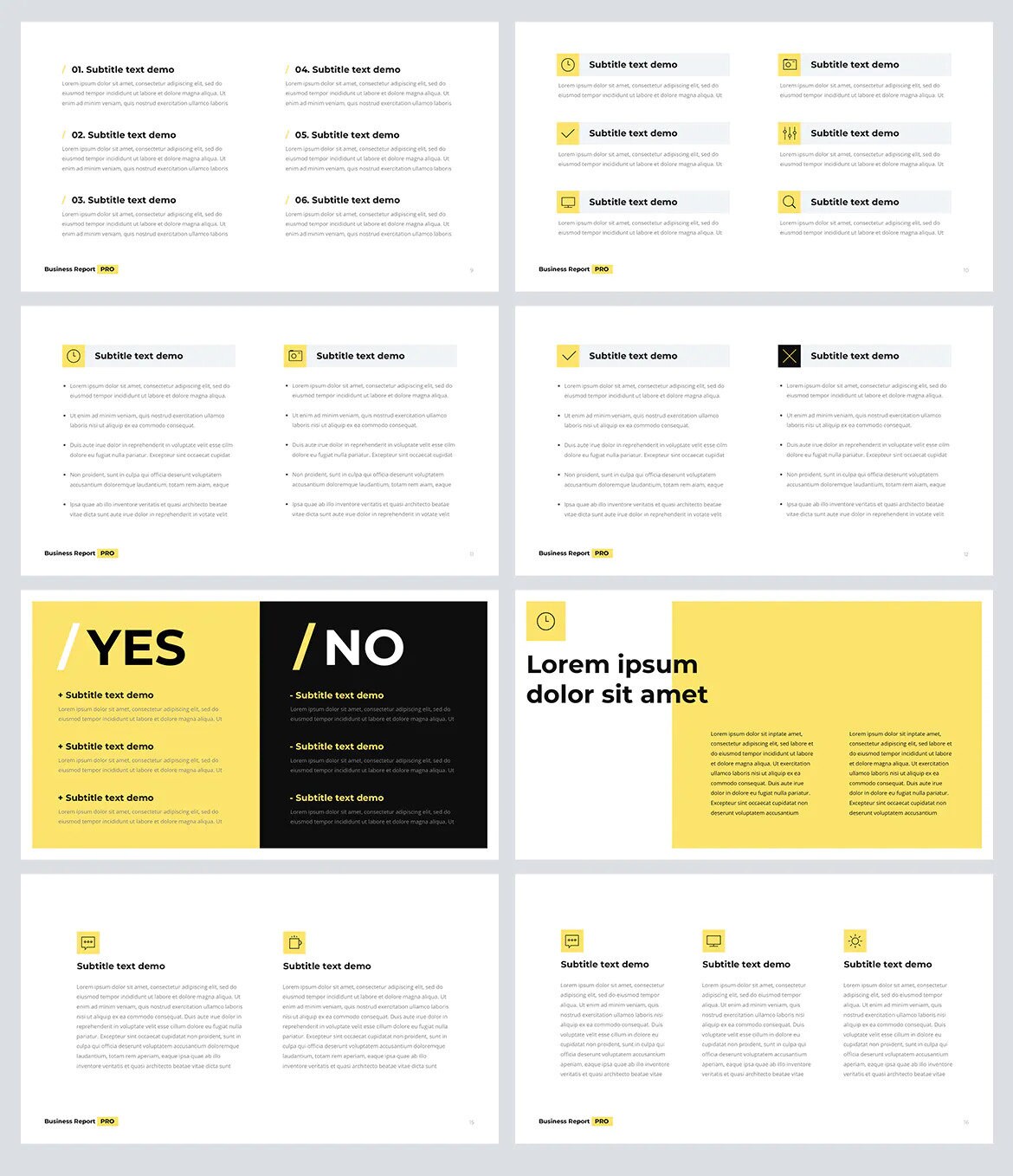 Business Report PRO Powerpoint Template - Etsy