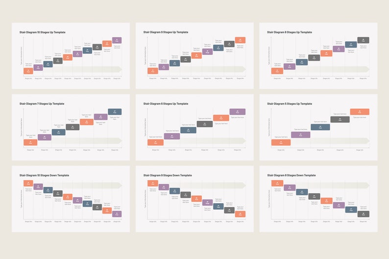 Stair Diagram Templates for Keynote - Etsy