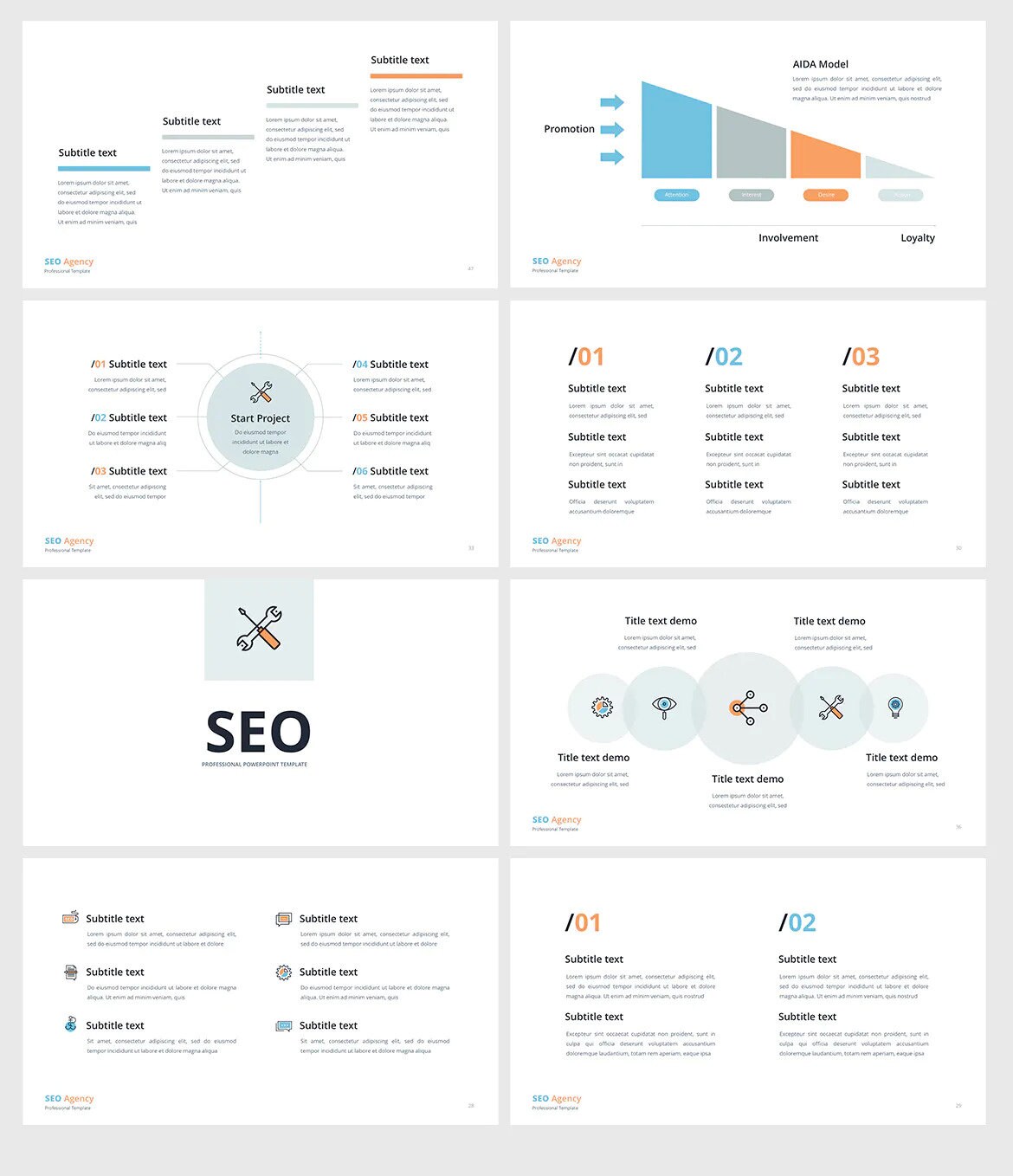 SEO Agency Powerpoint Template - Etsy