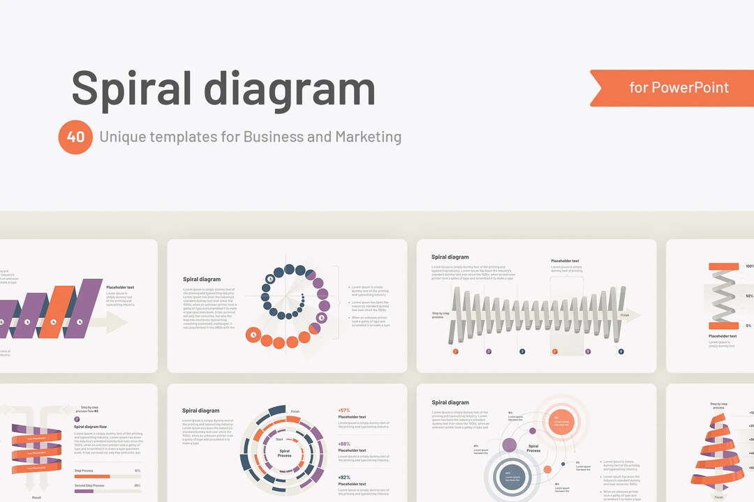 Spiral Diagram for Powerpoint - Etsy