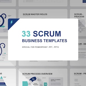 Scrum Model Powerpoint Template - Etsy