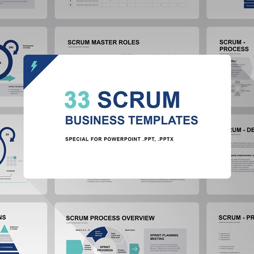 Scrum Model Powerpoint Template - Etsy
