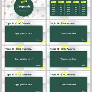 Jeopardy for School PPT Powerpoint - Etsy