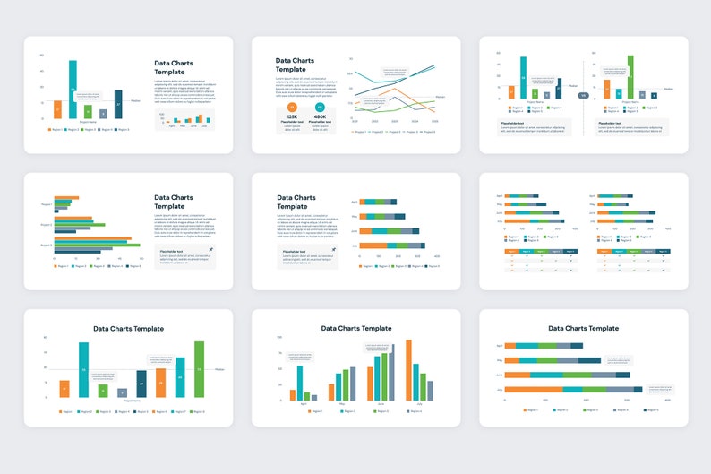 Data Chart Powerpoint Templates - Etsy