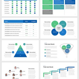 Project Status Powerpoint Template - Etsy