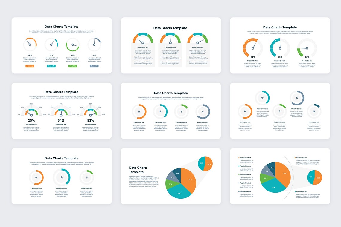 Data Chart Powerpoint Templates - Etsy