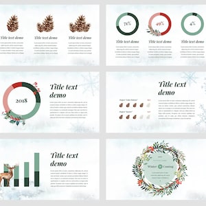 Winter - Watercolour Powerpoint Template - Etsy