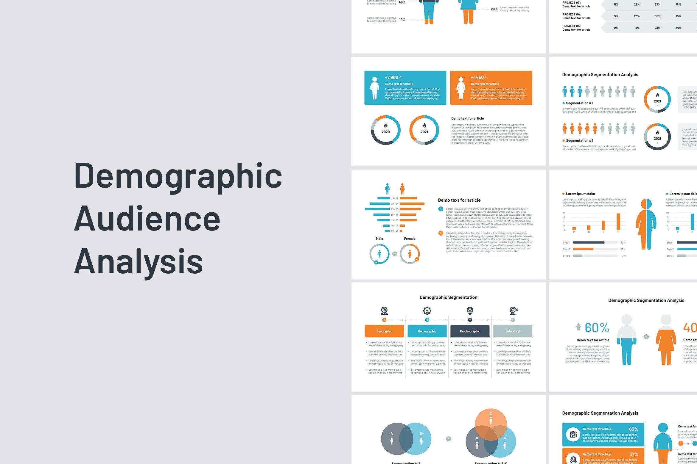 Audience & Demographic Powerpoint Template - Etsy