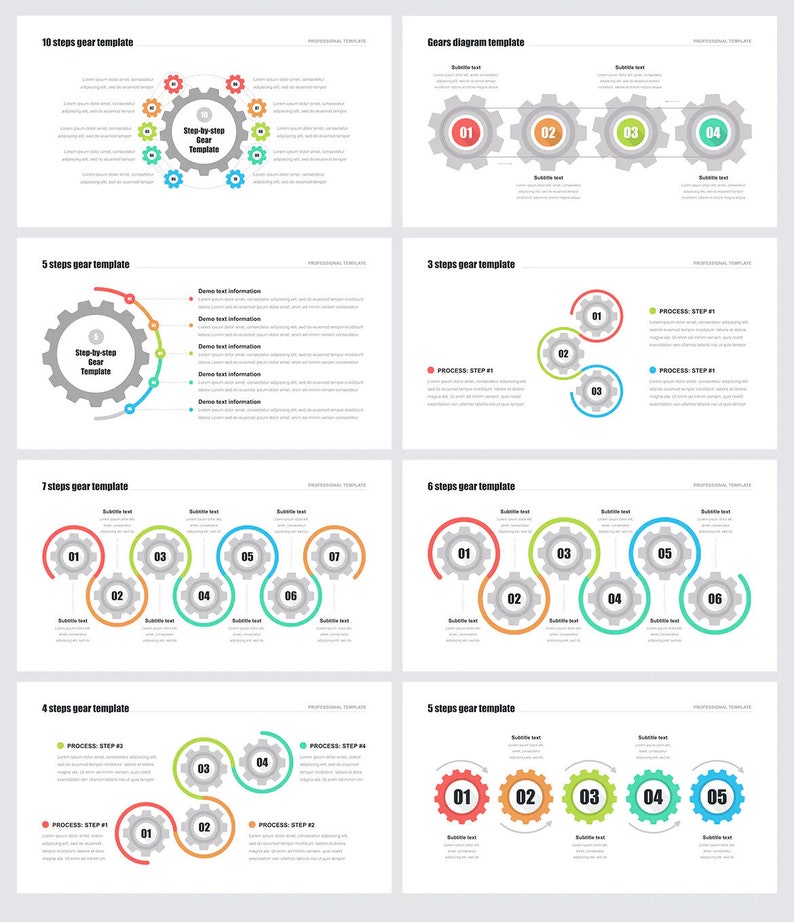 Gears Powerpoint Templates - Etsy