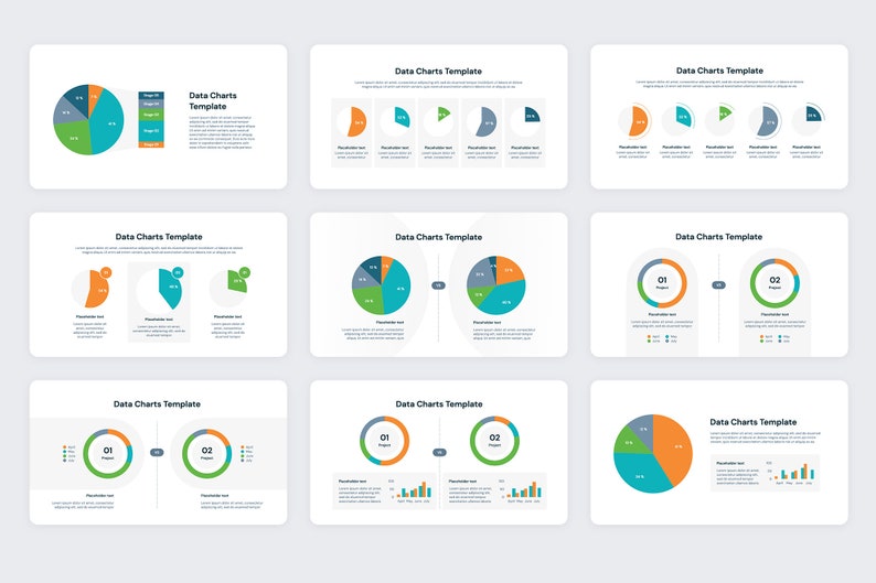 Data Chart Powerpoint Templates - Etsy