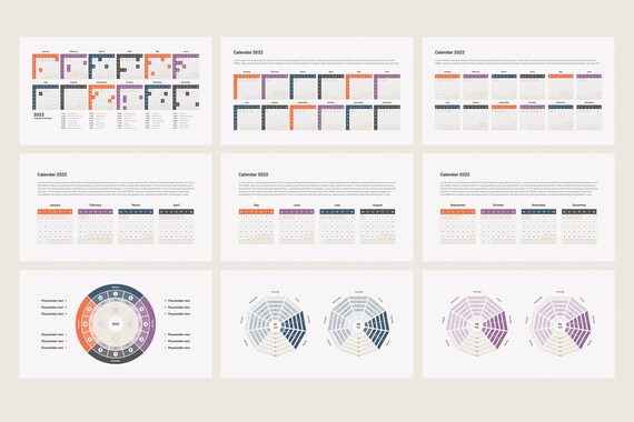 Powerpoint Calendar Template 2022