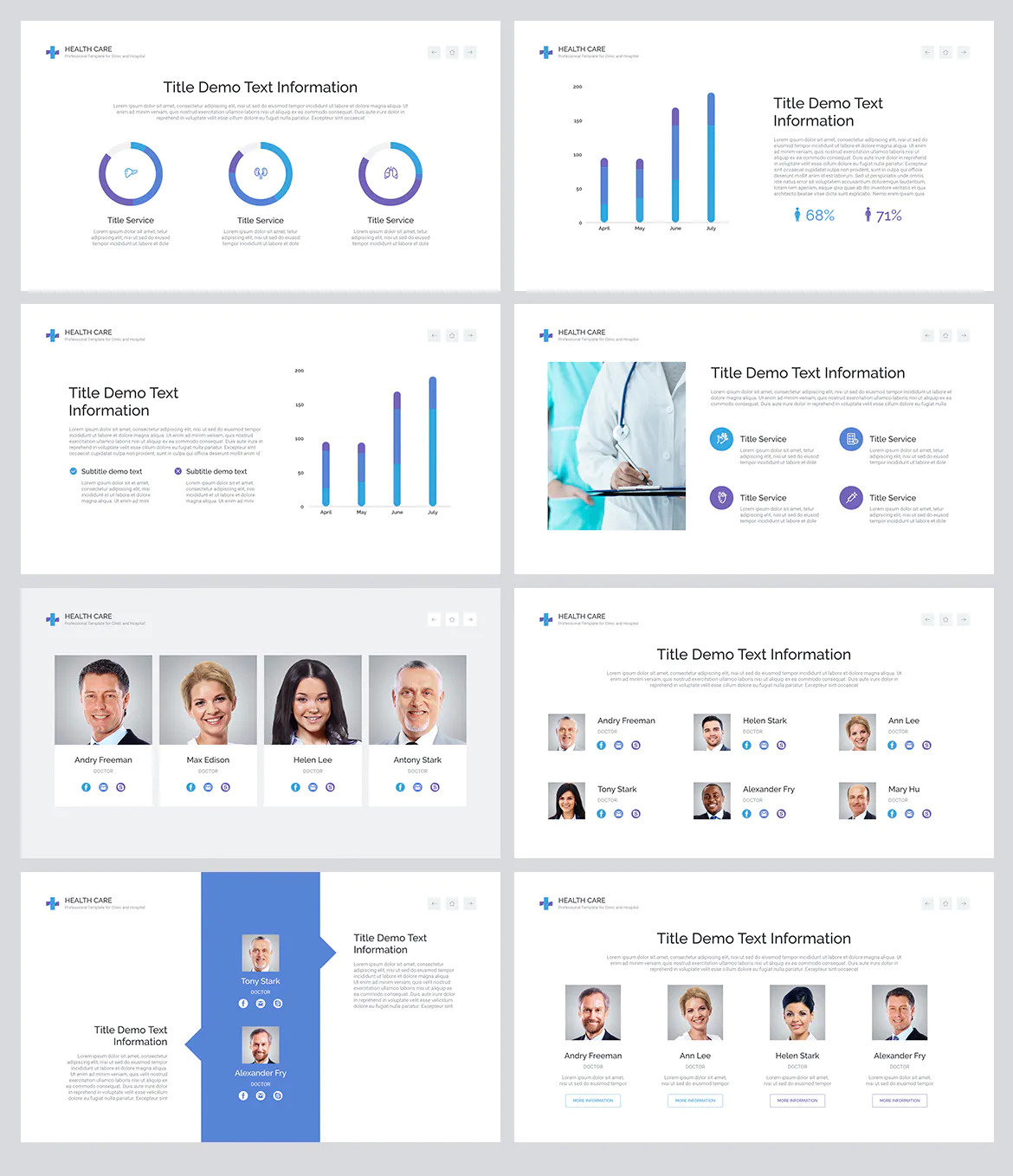 Health Care Powerpoint Template - Medical Template - Etsy
