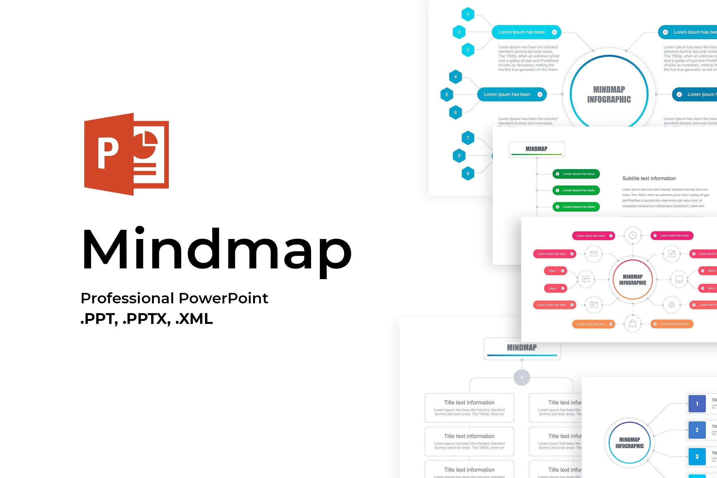 Mindmap Powerpoint Template - Etsy