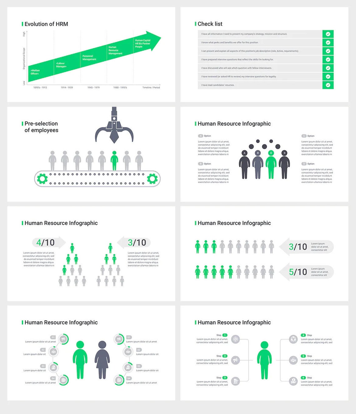 Human Resource HRM Powerpoint Template - Etsy