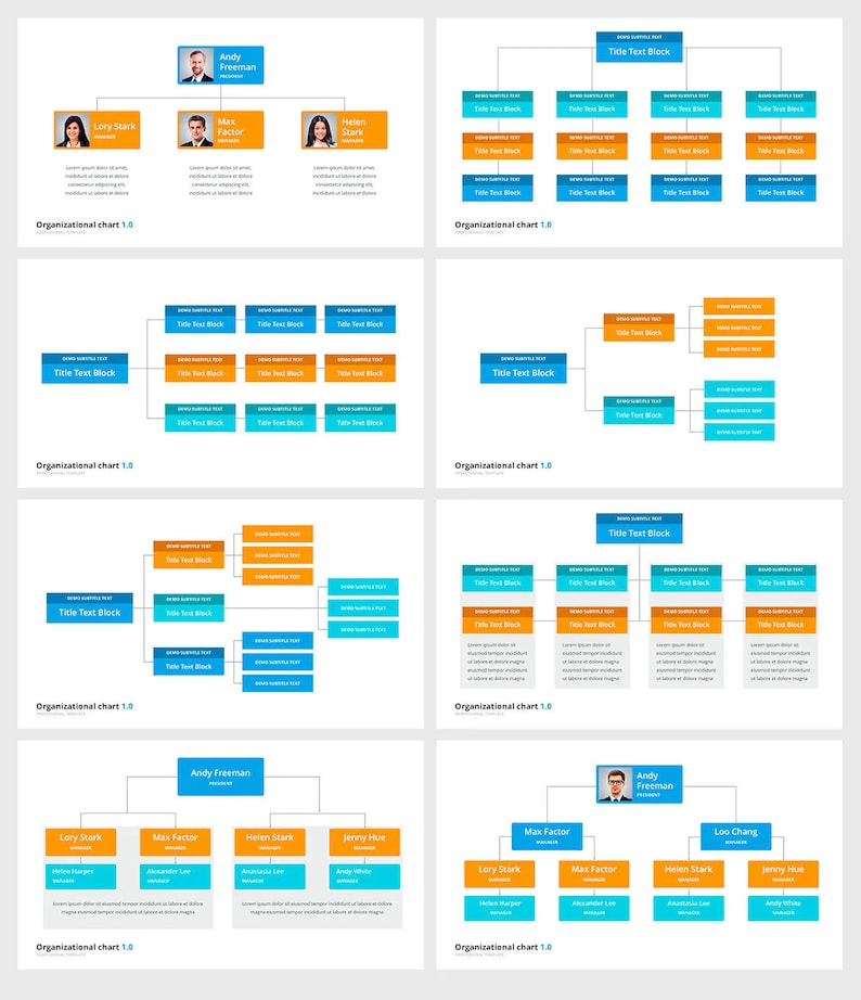Organizational Chart and Hierarchy Template - Etsy