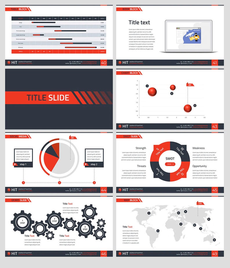 HIT - Professional Powerpoint Template - Etsy