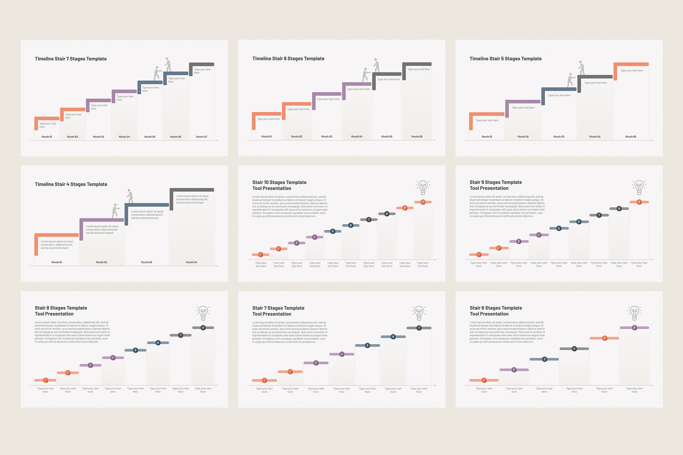 Stair Diagram Templates for Keynote - Etsy