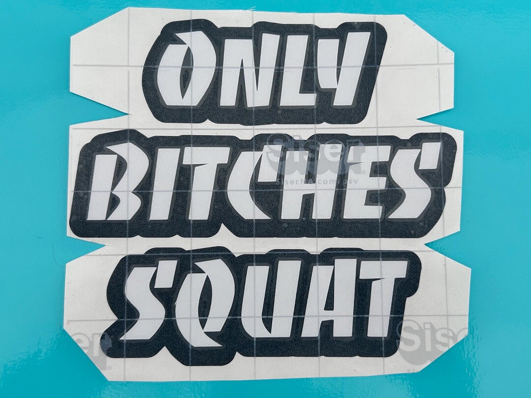 Truck Vinyl "only Bitches Squat" Funny Offroad Decal, Lifted Truck ...