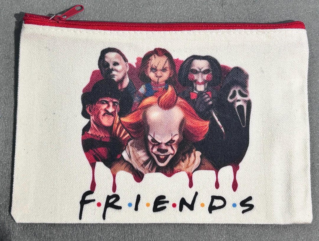 Horror Zipper Pouch: Slasher Villain Friends Makeup Bag - Etsy