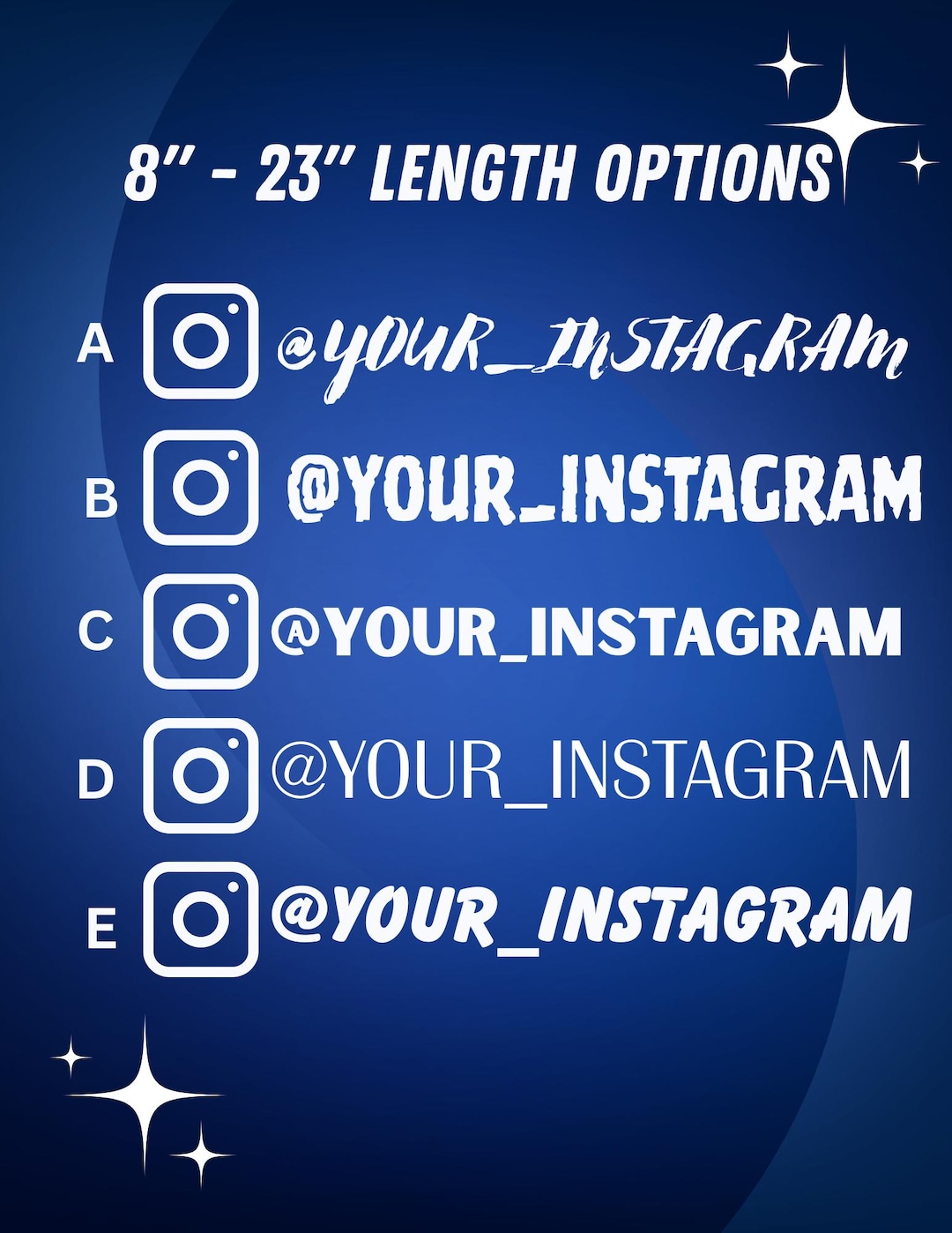 Custom Insta Sticker - Personalized Car Window Decal for Business ...