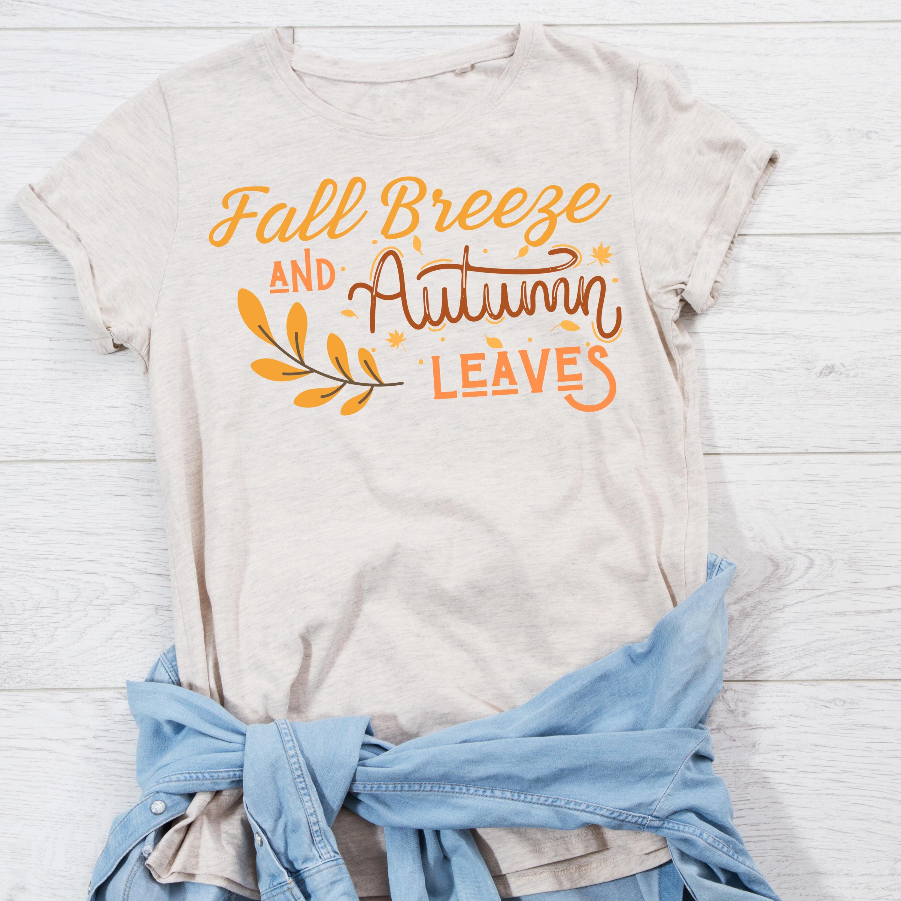 Fall Breeze & Autumn Leaves SVG Png File | Thanksgiving Svg, Pumpkin ...