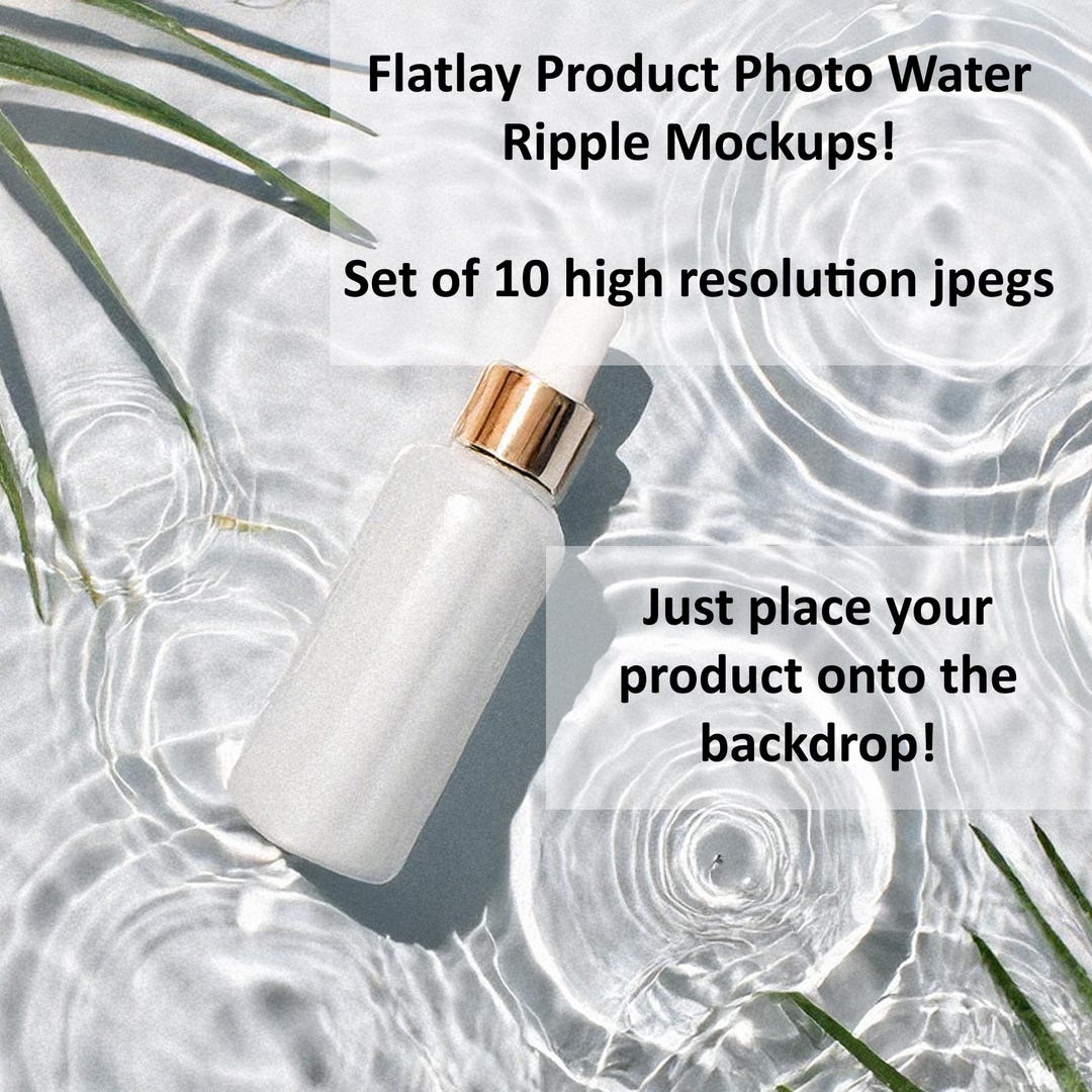 Water Ripple Flatlay, Product Photo Backgrounds, Product Photography ...