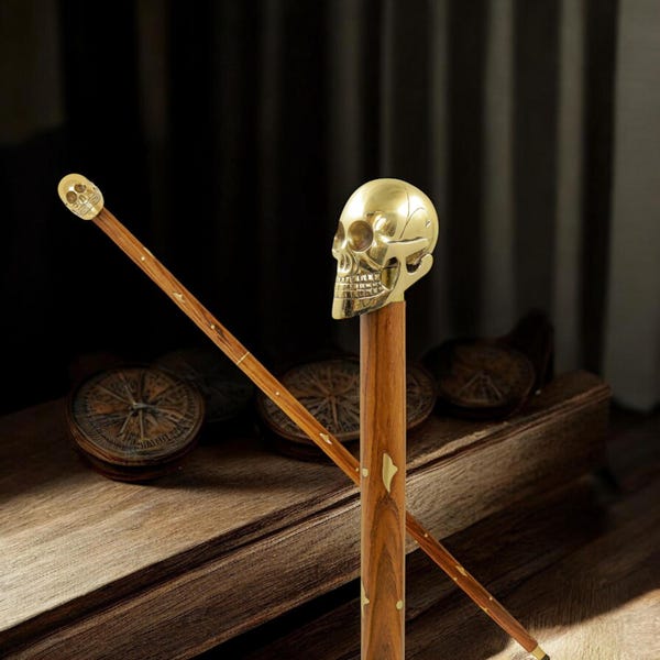 Skull Walking Cane - Etsy