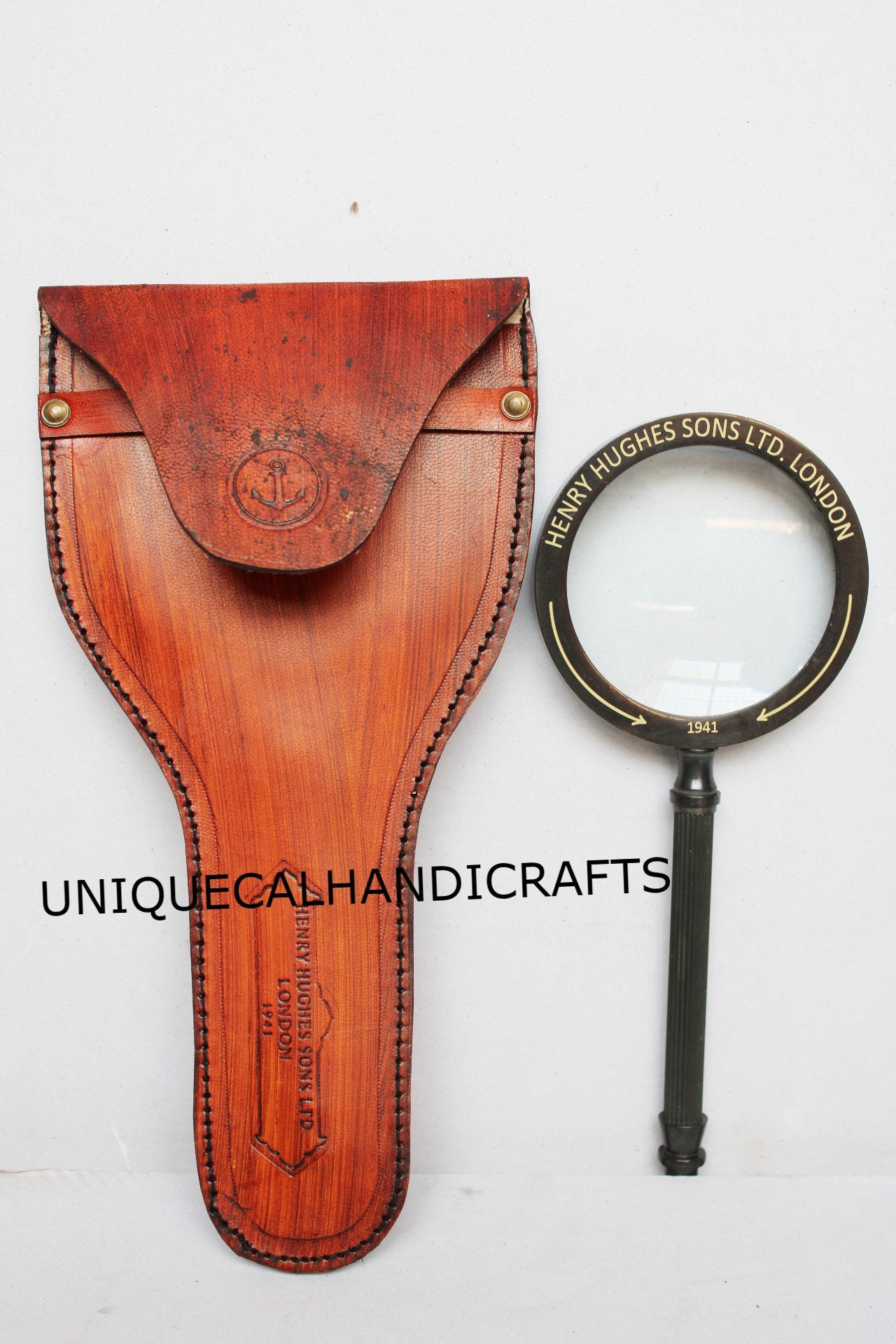 Engraved Magnifying Glass With Leather Cover - Etsy