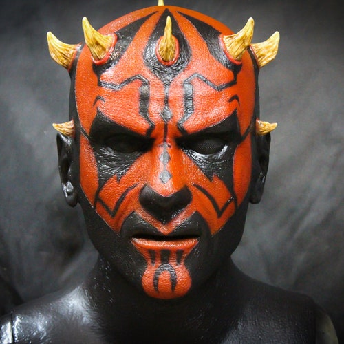 Darth Maul Silicone Mask. Movie Halloween Human - Etsy