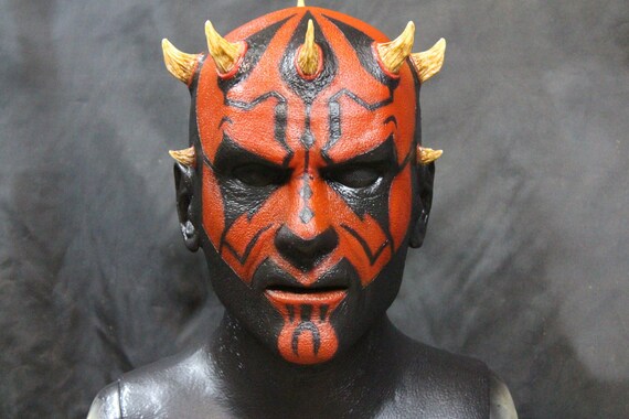 Darth Maul Silicone Mask. Movie Halloween Human - Etsy