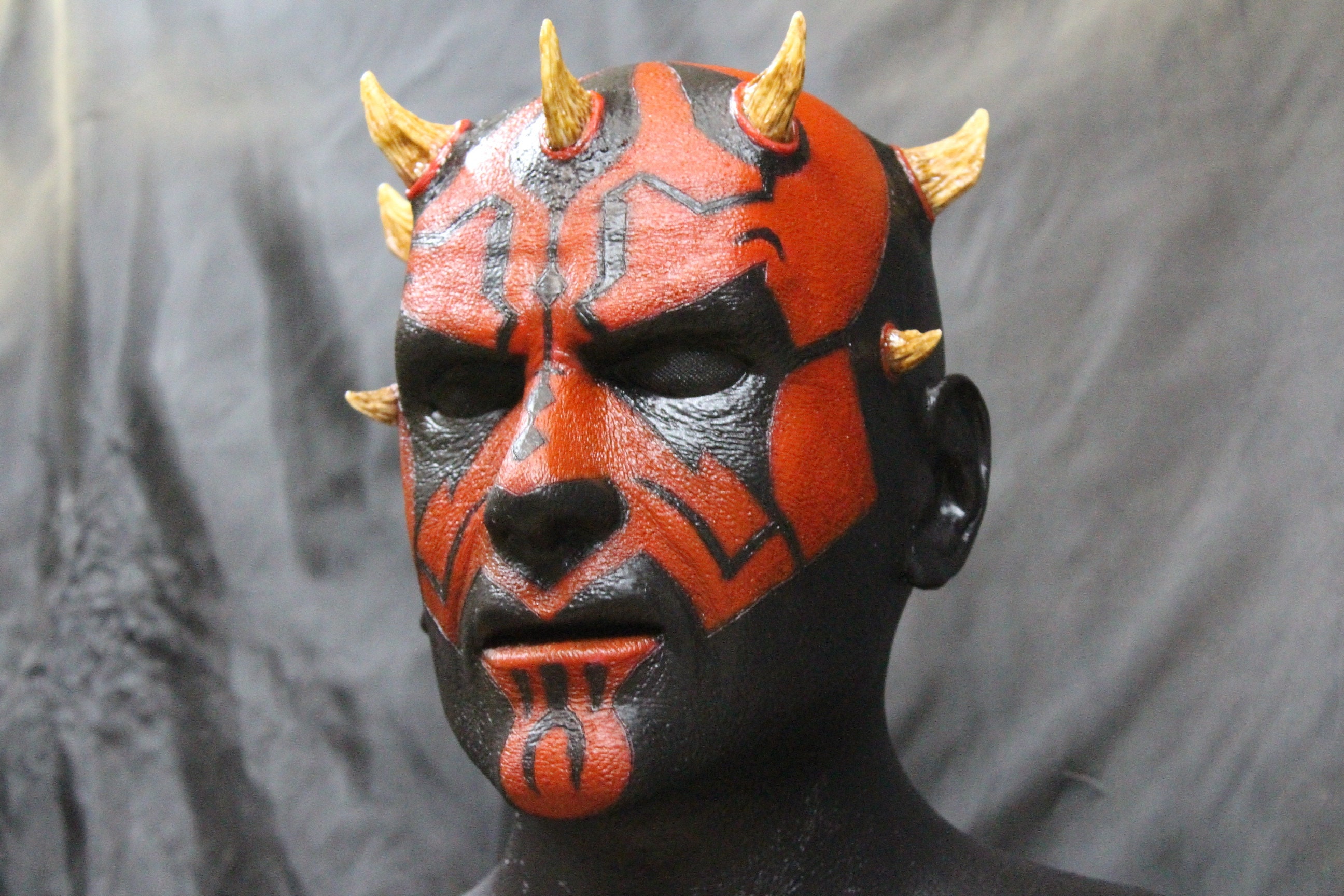 Darth Maul Silicone Mask. Movie Halloween Human - Etsy