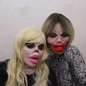 Silicone Woman Mask. Movie Halloween Human Prosthetic Realistic Prank ...