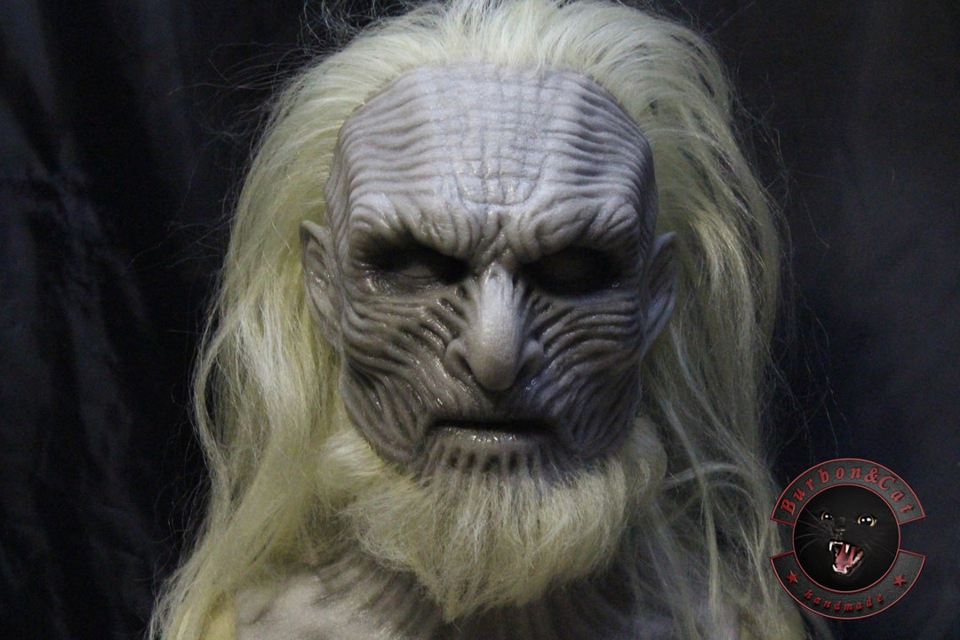 Silicone Mask the White Walker From Game of Thrones. Movie ~ Halloween ...