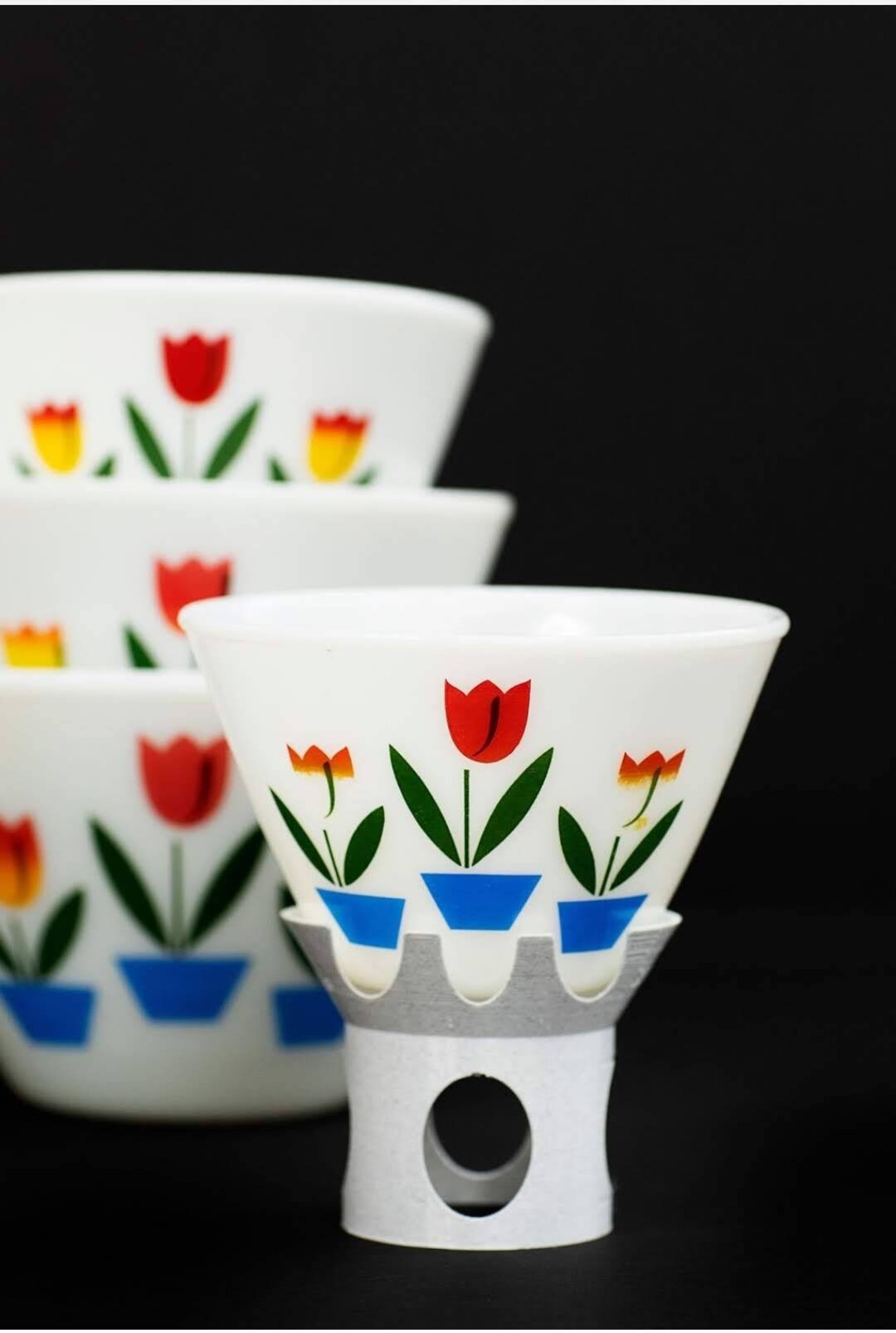 FIRE KING Splash Proof Bowl Stands-no Bowls - Etsy