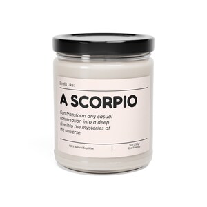Funny Scorpio Candle, Scorpio Birthday Gift, Scorpio Star Sign Candle ...