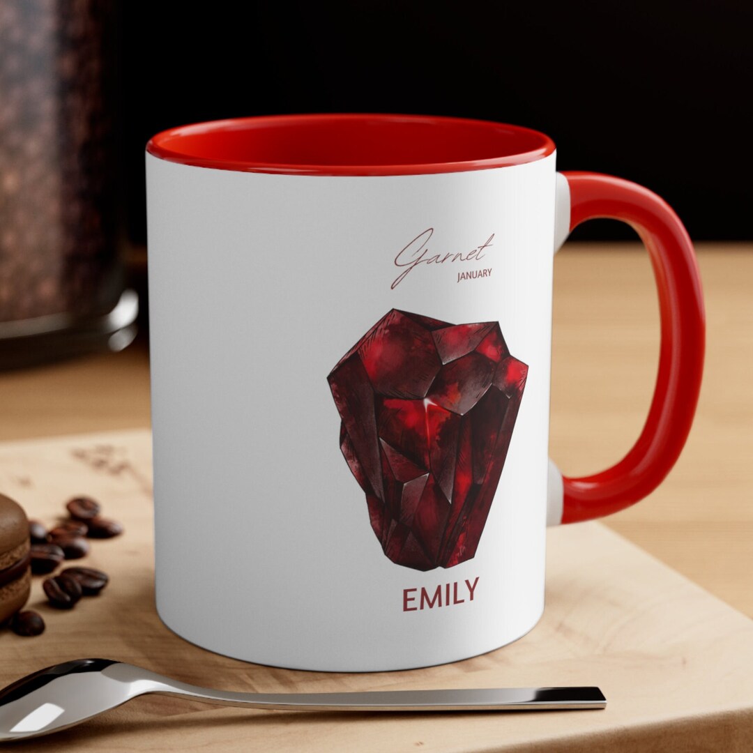 Personalized Birthstone Mug, Custom Birthmonth Stones Mug, Birth Stone ...