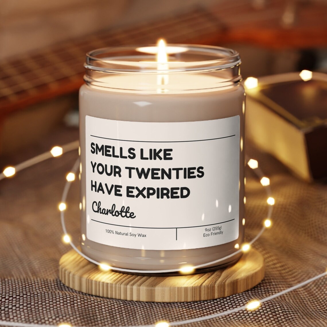 Personalized 30th Birthday Candle: Custom Soy Wax Gift - Etsy