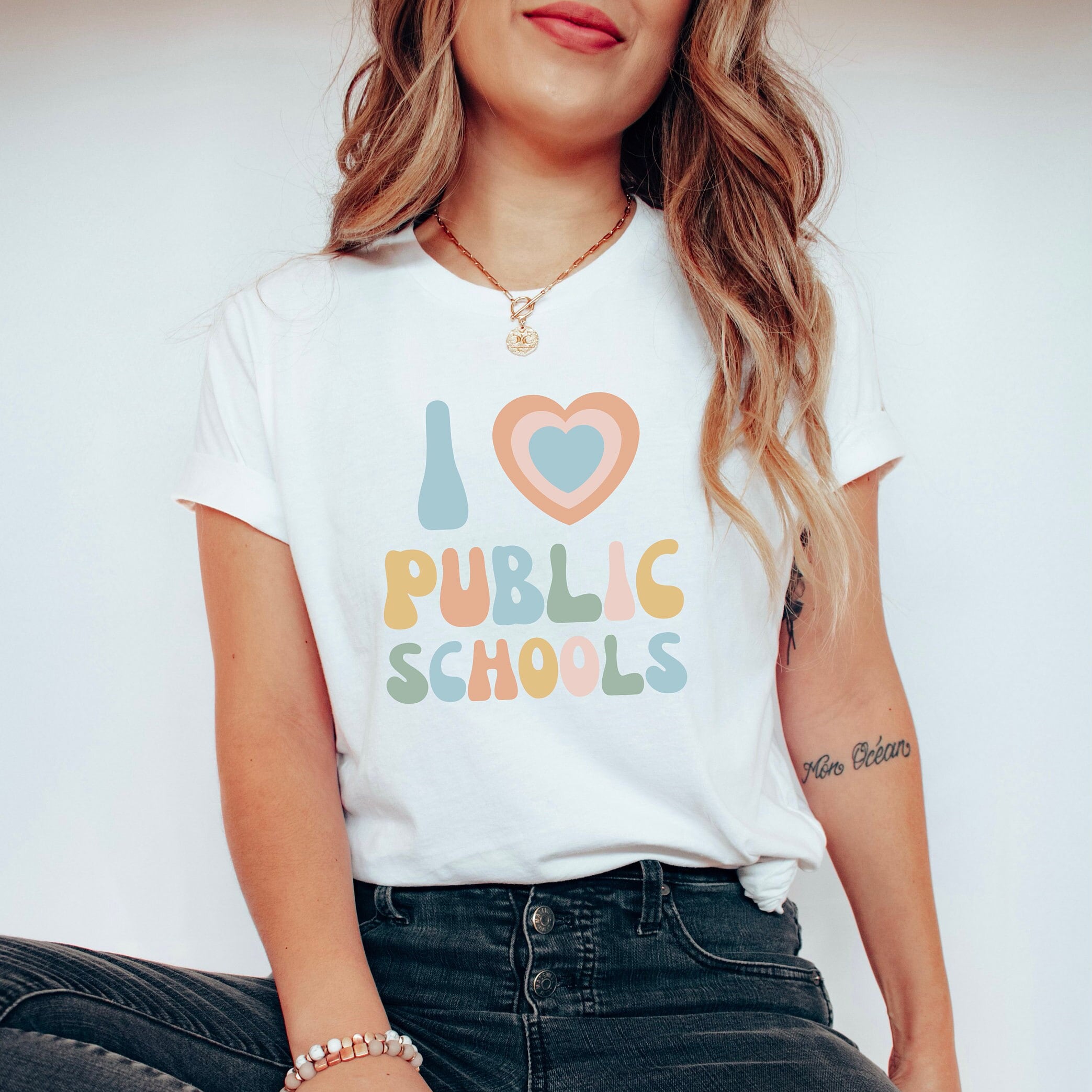 I Love Public Schools Shirt, Public Education Tshirt, Back to School ...