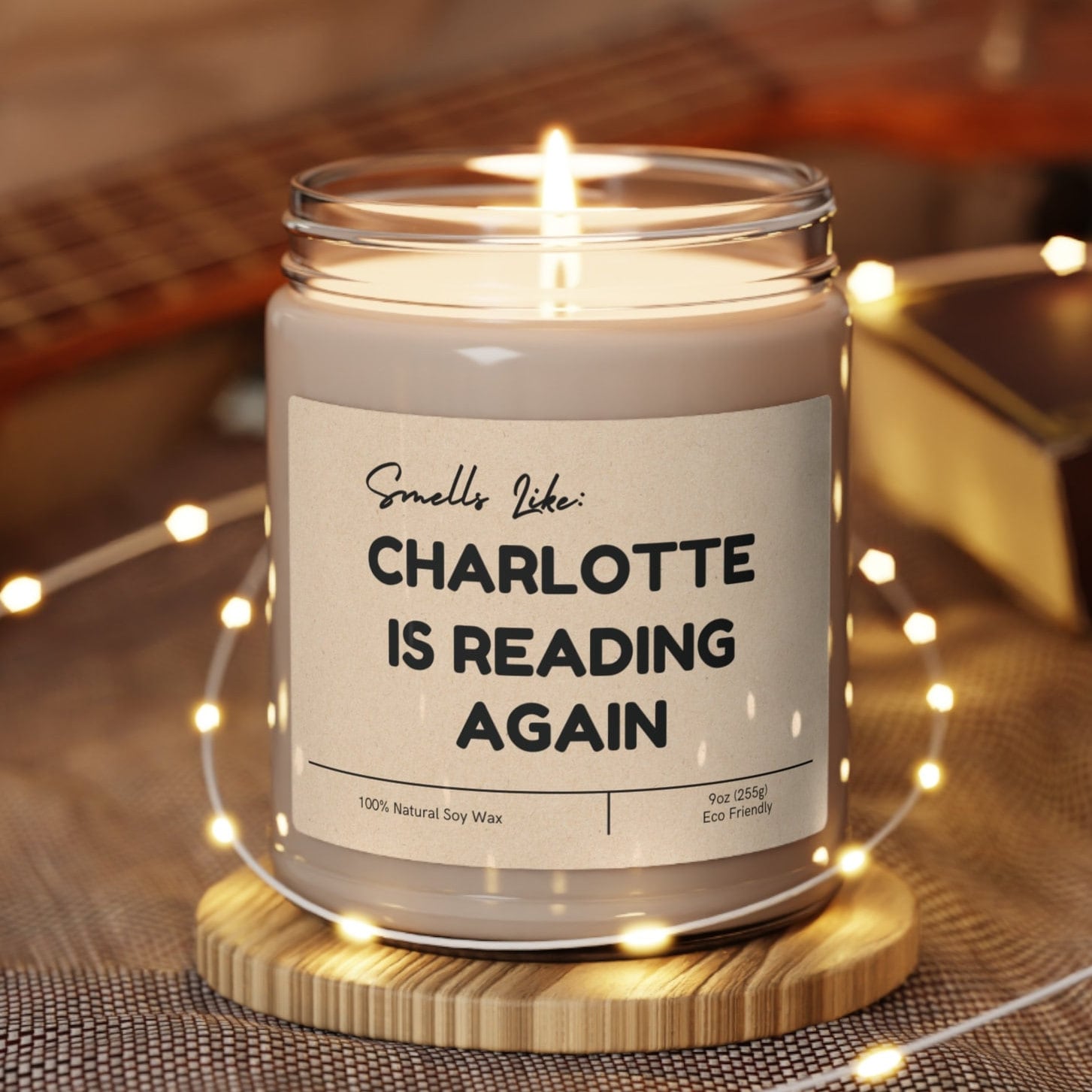 Personalized Book Lover Candle Gift, Bookworm Gift, Custom Book Reader ...