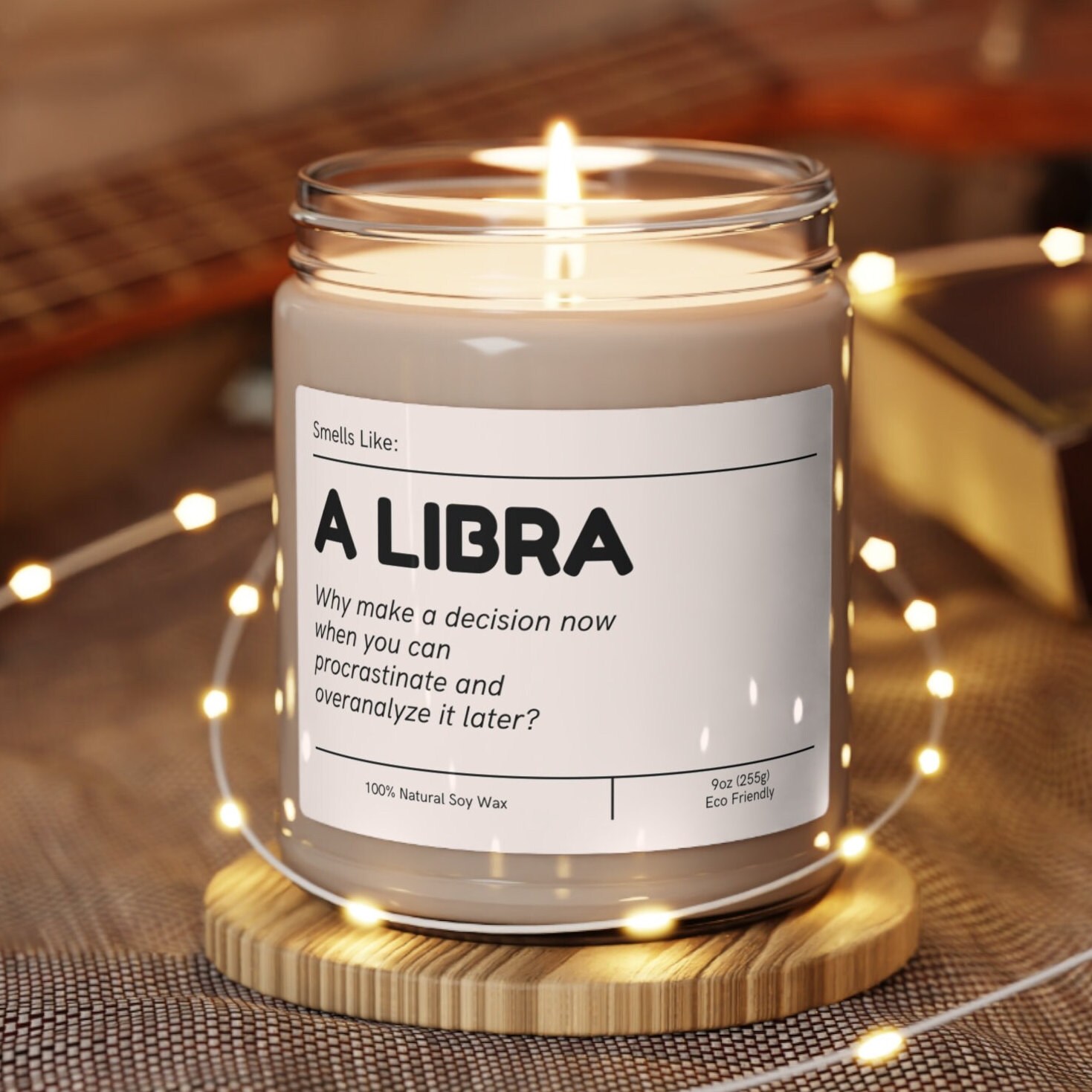 Funny Libra Candle, Libra Birthday Gift, Libra Star Sign Candle, Zodiac Candle Gifts, Scented ...