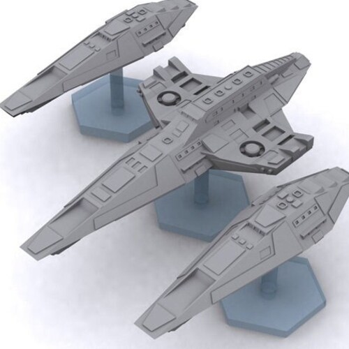 Mourning Wolf Light Cruiser: Starship Miniature for - Etsy