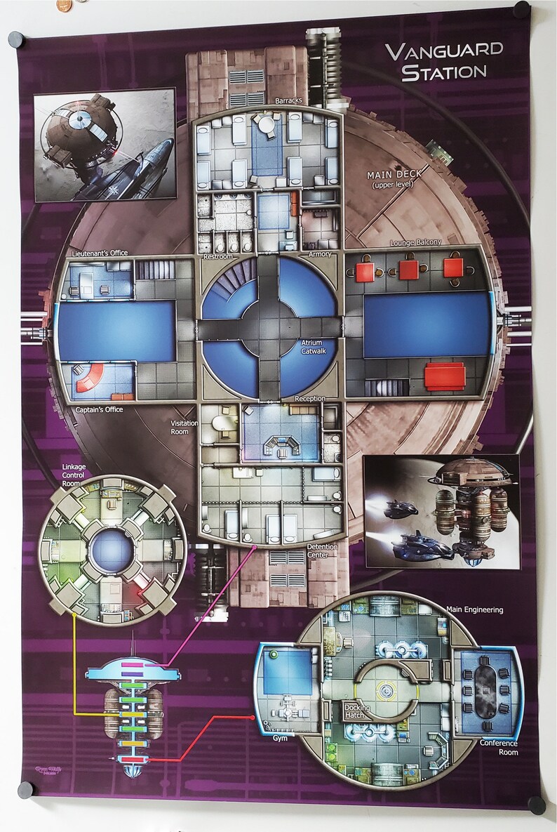 Vanguard Station - Listening Post: Poster Map for Battlestations and ...