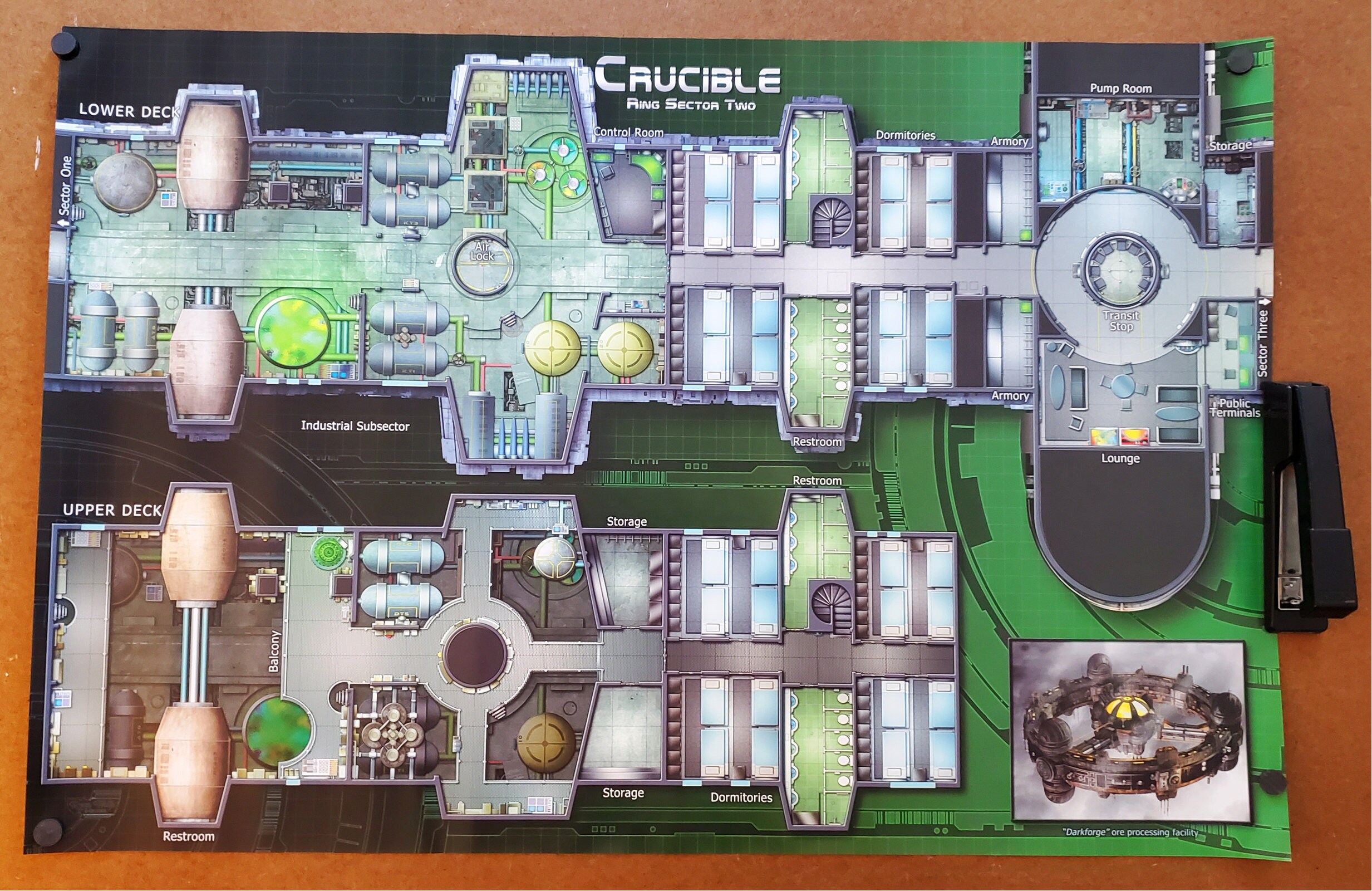Crucible Processing Station: Poster Map Set. Space Station - Etsy